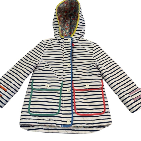 Mini Boden | Jackets & Coats | Mini Boden Striped Hooded Raincoat ...